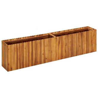 vidaXL Vidaxl - Lit sur&eacute;lev&eacute; de jardin 200x30x50 cm - Bois dacacia massif huil&eacute; - Conception &agrave; lattes pour drainage optimal - R&eacute;sistant aux intemp&eacute;ries
