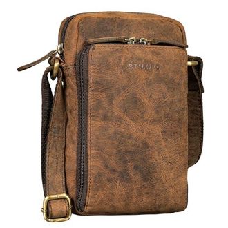 STILORD Luigi Petite Sacoche Homme Bandouliere Cuir Sacs &agrave; Main pour Smartphone jusqu&agrave; 6,5 Pouces Petit Sac Port&eacute; Epaule Pochette Homme Cuir V&eacute;ritable, Couleu