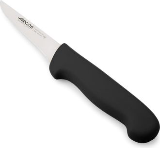 Arcos Profi-Ausbeinmesser - Edelstahlklinge NITRUM 100 mm - Schwarzer Polypropylen-Griff - Perfekt zum Entbeinen von Fleisch - Serie 2900