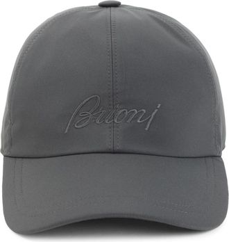 Brioni Homme, Accessoires, Gris, Taille: M Casquette de baseball brod&eacute;e