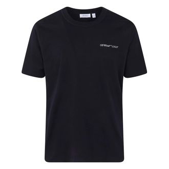 Off-white Logo Zitat Kurzarm T-Shirt - - Tops - Herren - Schwarzk - M