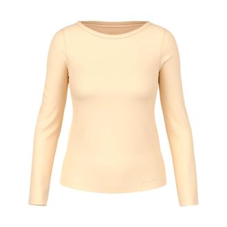 Marc Cain T-Shirt mit Seidenkragen - - Tops - Damen - Orange - L