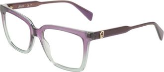 Liu Jo Femme, Accessoires, Violet, Taille: 53 MM Squared Eyeglasses