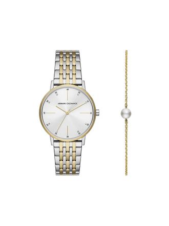 A|X Armani Exchange Armband mit passendem Design 36mm - Wei&szlig;