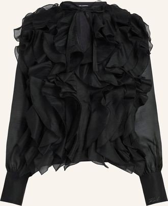 Karl Lagerfeld Bluse schwarz