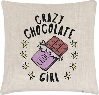 Gift Base Kissenbezug, Motiv: Crazy Chocolate Girl Stars