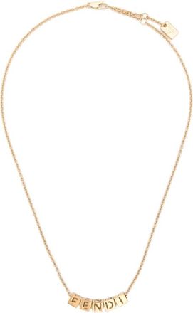 Fendi Logo-dice Pendant Necklace