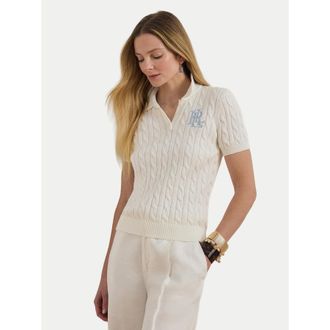 Lauren Ralph Lauren Poloshirt 200932224016 Wei&szlig; Slim Fit