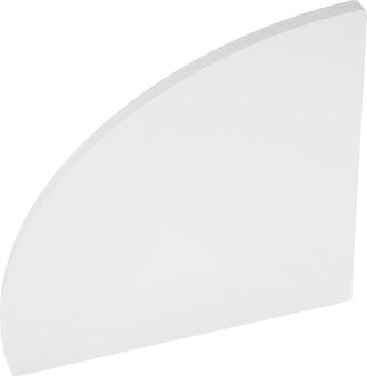 Angoily Schwebendes Eckregal aus Verschlei&szlig;festem Material Halbrundes Wandregal 22cm Radius Platzsparend f&uuml;r Bad K&uuml;che und Schlafzimmer