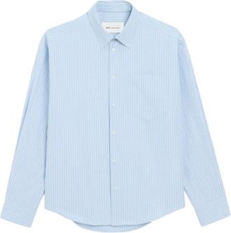 Ami Homme, Chemises, Bleu, Taille: M Chemise &agrave; Manches Longues Ray&eacute;e