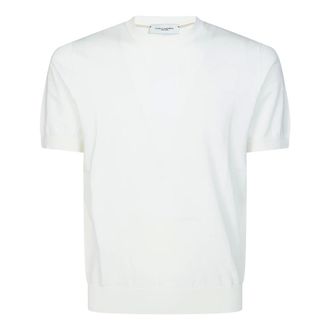 Paolo Pecora Homme, Tops, Blanc, Taille: M T-shirt ras du cou