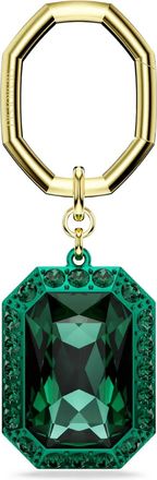 Swarovski Schl&uuml;sselanh&auml;nger mit Smaragdschliff - Gold