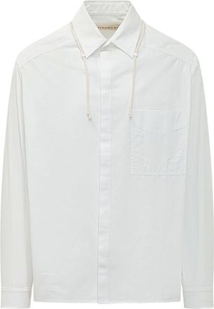 Mordecai Mordecai, Homme, Chemises, Blanc, Taille: M Chemise &agrave; cordon de serrage