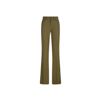 The Attico High-Waisted Flared Hosen - - Trousers - Damen - Gr&uuml;n - M