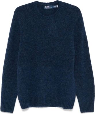 Polo Ralph Lauren Pullover mit Ellenbogen-Patches - Blau