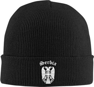 Generic Chapeau dHomme, Aigle bic&eacute;phale et embl&egrave;me de Croix Hommes, Bonnet tricot&eacute; Unisex Bonnet, Cadeau Chaud Chaud Hiver Chaleureux Ext&eacute;rieur de No&euml;l
