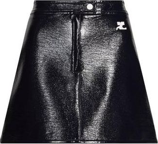 Courr&egrave;ges Minijupe R&eacute;&eacute;dition en vinyle