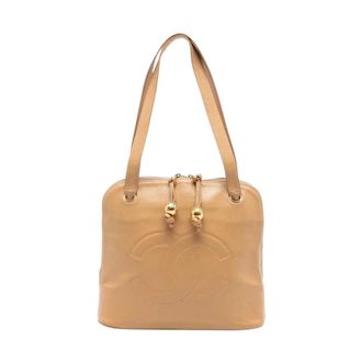 Chanel Pre-owned Leather Tote Bag - - Pre-owned - Damen - Beige - ONE SIZE