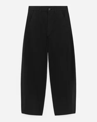 Arket Hose Mit Barrel Leg -Schwarz