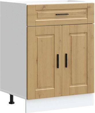 vidaXL Vidaxl - Armoire de cuisine Porto chêne artisanal bois dingénierie