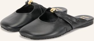 Loewe Mules Pebble Soft schwarz