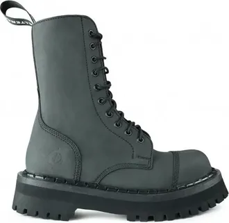 Altercore Herren vegan Stiefel 353 Veganes Nubukleder Schwarz