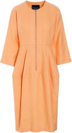 Bitte Kai Rand Femme, Robes, Orange, Taille: 42 FR Robe Chemise en Lin