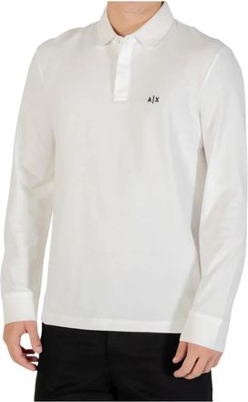 A|X Armani Exchange Homme, Tops, Beige, Taille: 2XL Polo &agrave; manches longues