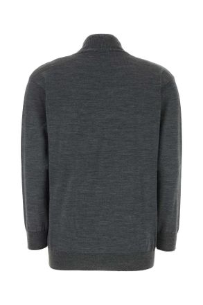 Valentino Garavani Grigiomelange Exterior: Wool Maglie Sweater