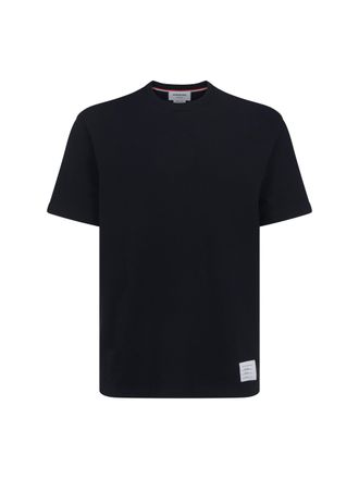 Thom Browne Mens T-Shirt Cotton Navy T-Shirts And Polos