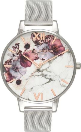 Olivia Burton Femme, Accessoires, Gris, Taille: ONE Size Montre Sphere Floral