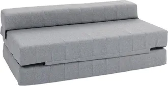 HOMCOM Homcom - Bodensofa 2-in-1 Klappbar Schlafsofa mit Leinenoptik, f&uuml;r 2 Personen, Gepolstert Sofabett bis 250 kg belastbar f&uuml;r Wohnzimmer, Schlafzimmer