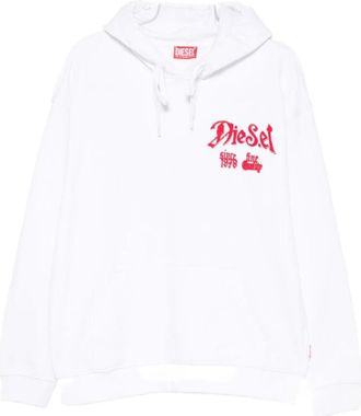 Diesel S-Boxt-Hood - Homme - Sweatshirts et sweats &agrave; capuche - Blanc - Taille: M