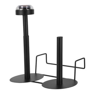 Holibanna Distributeur De Sacs Dépicerie Suspendus Distributeur De Porte-sac De Supermarché Support Pour Poubelle Black