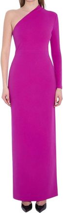 Solace London Femme, Robes, Rose, Taille: 34 FR Robe Maxi Asym&eacute;trique