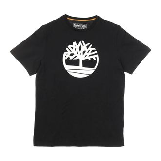 Timberland Homme, Tops, Noir, Taille: S T-shirt noir Tree Tee Manches courtes