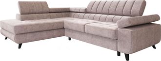 Mirjan24 Ecksofa Kaspro Premium, Eckcouch mit Schlaffunktion und Bettkasten, Polstersofa, L-Form Sofa, Couch, Wohnlandschaft, Polstergarnitur, Bettsofa, Polste
