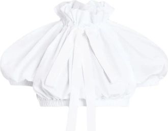 Patou Cropped Volume Jersey Top