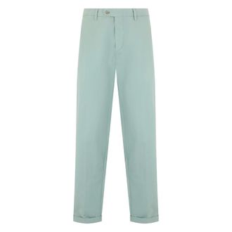 Fedeli Homme, Pantalons, Bleu, Taille: L Pantalon Cropped Droit