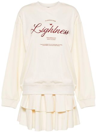 Tout à Coup sweat à slogan brodé - Tons neutres