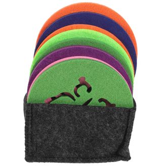 Artibetter 1 Satz Filz Platzsets Hitzebest&auml;ndig Dicke Filz Tischunterlagen Schwarz Esstischunterlage mit Aufbewahrungsbox f&uuml;r Kreative Dekoration