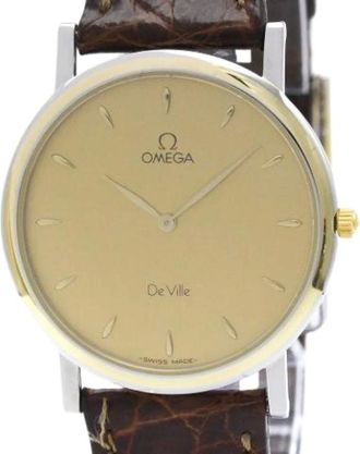 Omega Montre Pre-owned De Ville 7400.11.01 - Homme - Pre-owned - Beige - Taille: ONE Size