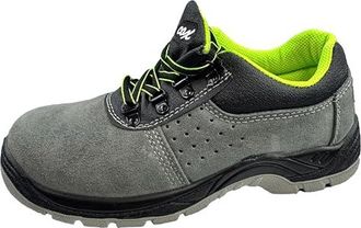 Generico Chaussures basses de travail Cox 2597 en daim, semelle r&eacute;sistante &agrave; lhuile avec syst&egrave;me de ventilation 3D, gris, 43 EU