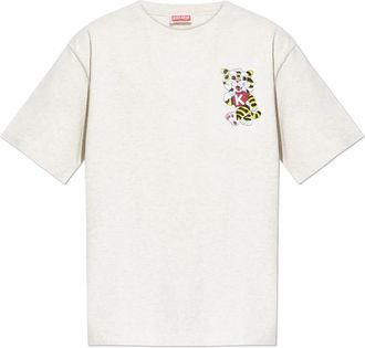 Kenzo Homme, Tops, Beige, Taille: S T-shirt en coton