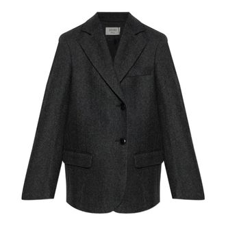 R&oacute;he Zweireihiger Fischgr&auml;ten-Blazer - - Jackets - Damen - Grau - 2XS