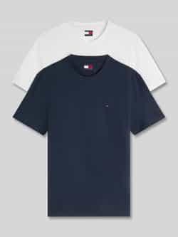 Tommy Jeans Slim Fit T-Shirts aus reiner Baumwolle im 2er-Pack