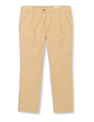 s.Oliver Big Size Mens Hose lang, Relaxed Fit, Brown, 48/34