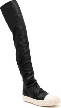 Rick Owens High Stocking Sneaks Boot - Black
