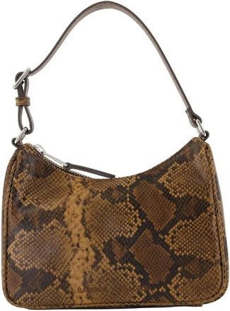 Samsøe & Samsøe Hobo Bags - Compact Snakeskin Pattern Shoulder Bag - Gr. unisize - in Braun - für Damen