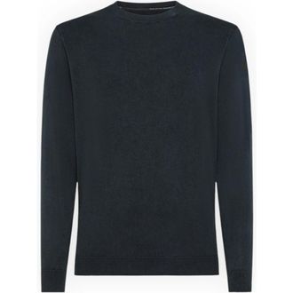 Roberto Ricci Design Techno Wash Rund 16 Strick Rundhals-Strickware - - Knitwear - Herren - Blau - 3XL